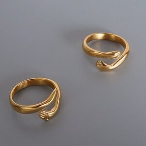 Jewelry | Titanium Steel Hug Bypass Ring | Poshmark